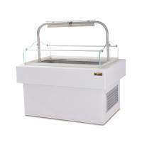 China Middle Island Display Freezer Marble Countertop Commercial Island Freezer for sale
