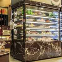 China 5 Layers Bakery Display Cabinet Height 190cm Glass Pastry Cabinet for sale