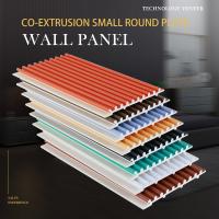 China Factory Customized Fireproof Co-Extruded Small Round Board WPC Wall Panels for sale