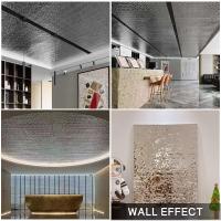 China Square PVC Coated Water Ripple Panel Bamboo Fiber Wall Panels for sale