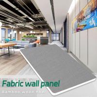China 8 Mm Modern Luxury Bamboo Fiber Wood Veneer Fabric Textured PVC Panel Walls for sale