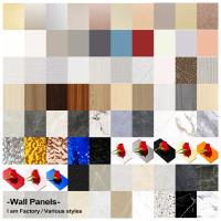 China Marble Wall Panel Bamboo Charcoal Wood Veneer Interior Decorative Panels for sale