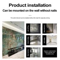 China Marble Wall Panels Bamboo Charcoal Wood Veneer for TV Background Wall for sale