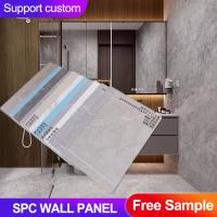 China SPC Wall Panel Bathroom Decoration Materials Waterproof And Flame Retardant Board for sale