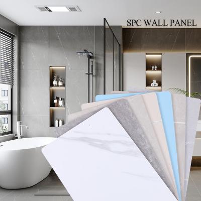 China SPC Wall Panel Ceramic Tile Indoor Office Apartment Hotel Shower Room Decorative Panel for sale