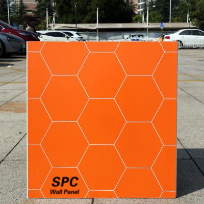 China Sample Free Waterproof And Scratch Resistant PVC Plastic Stone Rock Board Design SPC Wall Panel for sale