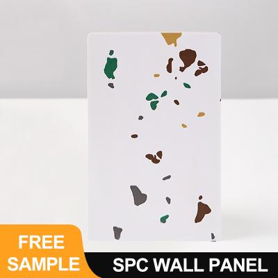 China SPC Wall Panel 600*2440*4mm Waterproof Stone Plastic Eco-Friendly Wood Grain Seamless Locking Interior Decoration Board for sale