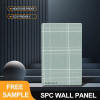 China SPC Wall Panel Surprise Price 600*2440*4mm Waterproof Stone Plastic Eco-Friendly Home Decor Wall Tiles  Seamless Splicing Interior Wall Board For Bathroom And Shower for sale