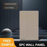 China SPC Wall Panel Hot Selling 600*2440*4mm Waterproof Stone Plastic Eco-Friendly Indoor Office Decoration Board For Shower for sale