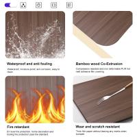 China Fashion Bamboo Charcoal Wood Veneer Marble Sheet Indoor Panel For TV Background Decoration for sale