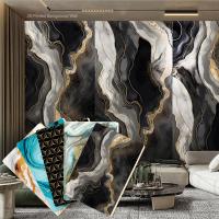China Hot Sale Marble Wood Veneer Panel Waterproof Wear-resistant Eco-friendly Siding Indoor Living Room Background Wall for sale