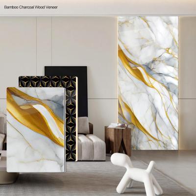 China Source Factory Wood Veneer Panel Bamboo Wood Fiber Waterproof Environmental Protection Siding Interior Decoration For Hotel for sale