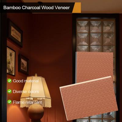 China New Model Bamboo Charcoal Wood Veneer Waterproof And Moisture-proof Interior Decoration Board For Commercial Spaces for sale