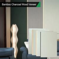 China New Design 8mm Bamboo Charcoal Wood Veneer Metal Wall Panels Fire-resistant Interior Decoration Materials For Exhibition Halls for sale