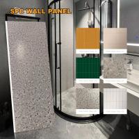 China Factory Wholesale SPC Custom Color Size Pattern Carving Waterproof Bathroom Wall Panel Suitable For Hotel Shower Rooms And Villa for sale