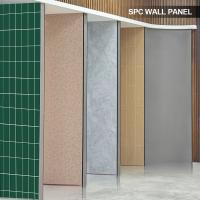 China Hotel Chain Same Style Wood Grain SPC Wall Panel Seamless Locking Waterproof Interior Decoration Board for Bathroom for sale