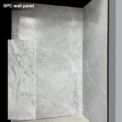 China Interior Decorative Wall Panels Matte Marble Veneer Stylish and High-end Hot Sale Modern Indoor SPC Panel Waterproof for sale