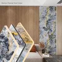 China Factory Wholesale Modern Villa Bedroom Decorative Wall Metal Panels Interior Carbon Crystal Plate Bamboo Charcoal Wood Veneer for sale