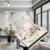 China Hotel Decoration Panels 5mm/8mm Bamboo Charcoal Fiber Interior Decoration PVC Wood Veneer Indoor Wall Panel Hall Living Room for sale