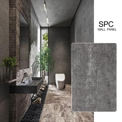 China SPC Modern 3D Wall Panels Stone Crystal Waterproof Moisture Resistant Decorative Board for Bathroom Toilet for sale