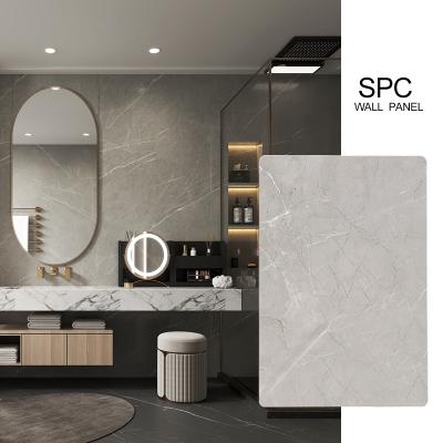 China SPC Modern 3D Wall Panels Stone Crystal Waterproof Moisture Resistant Decorative Board for Bathroom Toilet for sale