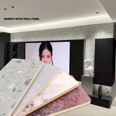 China Easy Install Flame Retardant Bamboo Charcoal Wood Veneer Wall Panel with E0 Grade Formaldehyde Emission for Interior Decoration for sale