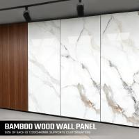 China Fireproof Moisture-proof Bamboo Charcoal Wood Veneer PVC Marble Wall Panel with E0 Grade Formaldehyde Emission for Indoor and Commercial Spaces for sale