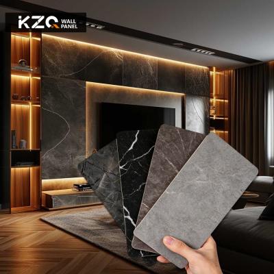 China Modern Waterproof Bamboo Charcoal Wood Veneer Co-extruded Wallboard PVC Classic Decorative Wallcovering for Bedroom Hotel Gym for sale
