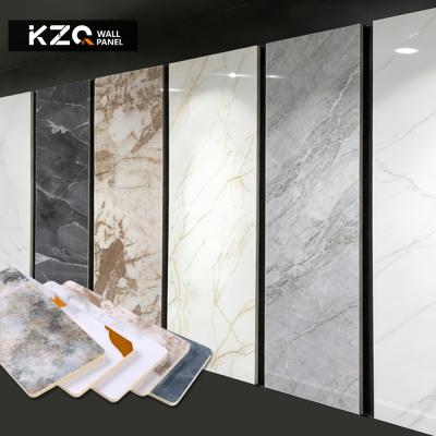 China Decorative Wall Panels Pvc Marble Sheet 1220*2440*5mm Wall Decor Interior UV Board For Indoor for sale
