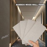 China OEM Factory Fabric Wall Panel Bamboo Charcoal Wood Veneer PVC Waterproof Wall Board for sale