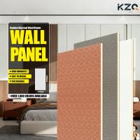 China Customized Solid Color Texture Wall Panel Bamboo Charcoal Wood Veneer For Hotel Decoration for sale