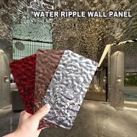 China 3D Water Ripple Series KTY Club Ceiling & Wall 5mm/mm Decorative Board Bamboo Charcoal Wall Board for sale
