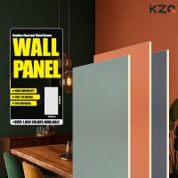China Solid Color PVC Wall Panels Modern Style Eco-friendly Bamboo Charcoal Wood Veneer For Bedroom Living Room for sale