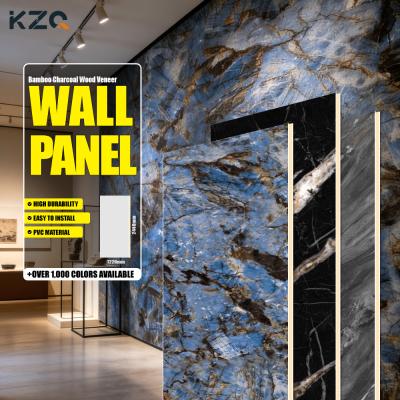 China CE Certified PVC Marble Wall Cladding Bamboo Wood Wall Panel For Commercial & Project for sale