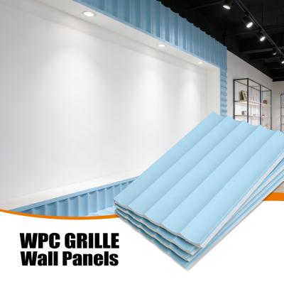 China Hot Sale Customized Wpc Interior Wall Panel Waterproof Fluted Wall Panel For Indoor Decoration for sale