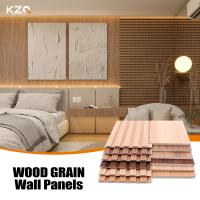 China Wholesale Wood Grain Wall Panel Indoor Decorative Seamless Wood Veneer For Office And Living Room for sale