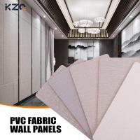 China Bamboo Charcoal Wood Veneer PVC Fabric Wall Panel For Commercial Office Building for sale