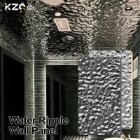 China Waterproof And Fireproof Bamboo Charcoal Fiber Water Ripple Wall Panel for sale