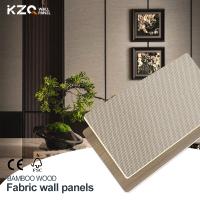 China Fabric Wall Panels Bamboo Charcoal Waterproof Background Wall Panel For Interiors Homes for sale