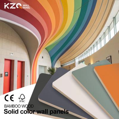 China Eco-Friendly Solid color wall panels Indoor Wall Decoration Bamboo Wood Wall Panel for sale