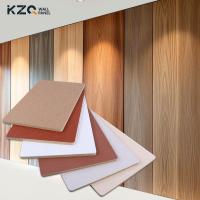 China Customization Wood Grain Panel Waterproof Anti-collision Bamboo Charcoal Wood Veneer for sale