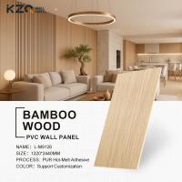 China Modern Wood Grain Wall Panel Anti-collision Board Waterproof And Moisture-Proof Bamboo Fiber Board for sale