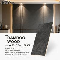 China Factory Wholesale 1220*2440*8mm PVC Marble Wall Panels High-Gloss Wood Veneer Bamboo Fiber Wall Panel for sale