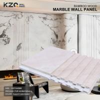 China Bamboo Wood Wall Panel High Gloss Marble Board For Indoor & Office for sale
