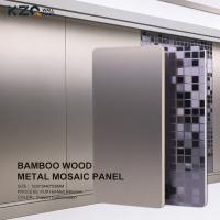 China High Quality Metal Mosaic Wall Panel Bamboo Fiber Wall Panel Wood Veneer For Commercial Space for sale