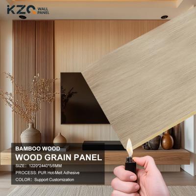 China Waterproof Wood Grain Wall Panel Bamboo Bamboo Fiber Wall Panel PVC Wall Panels for sale