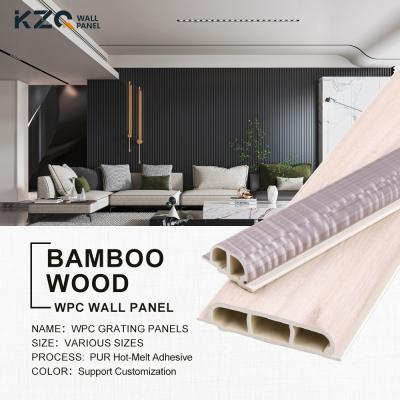 China Hot Sale WPC Wall Panel Wood Plastic Composite Fluted Slat Sheet Eco-friendly Board for Interior for sale