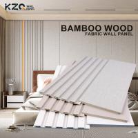China Bamboo Wood Fabric Wall Panels PVC Background Wall Bamboo Fiber Wall Panel For Hotel for sale