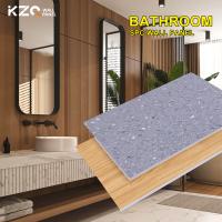 China SPC Wall Panel Waterproof Stone Plastic Composite Board Interior Decor For Bathroom And Shower for sale