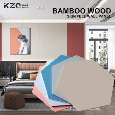 China Hot Sale Environmental Protection Waterproof Skin Feeling Bamboo Fiber Wall Panel for sale